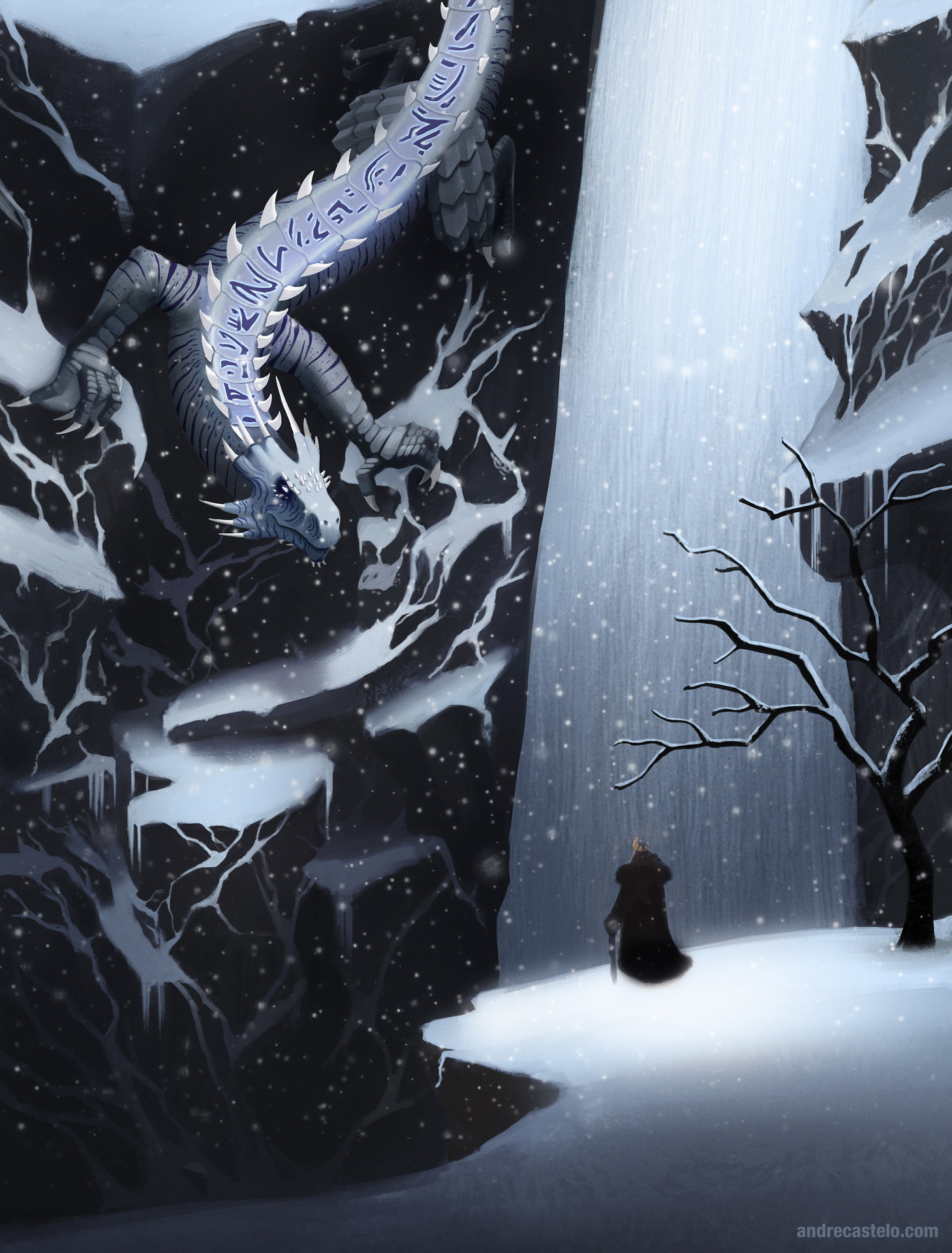 ArtStation - The Winter Dragon