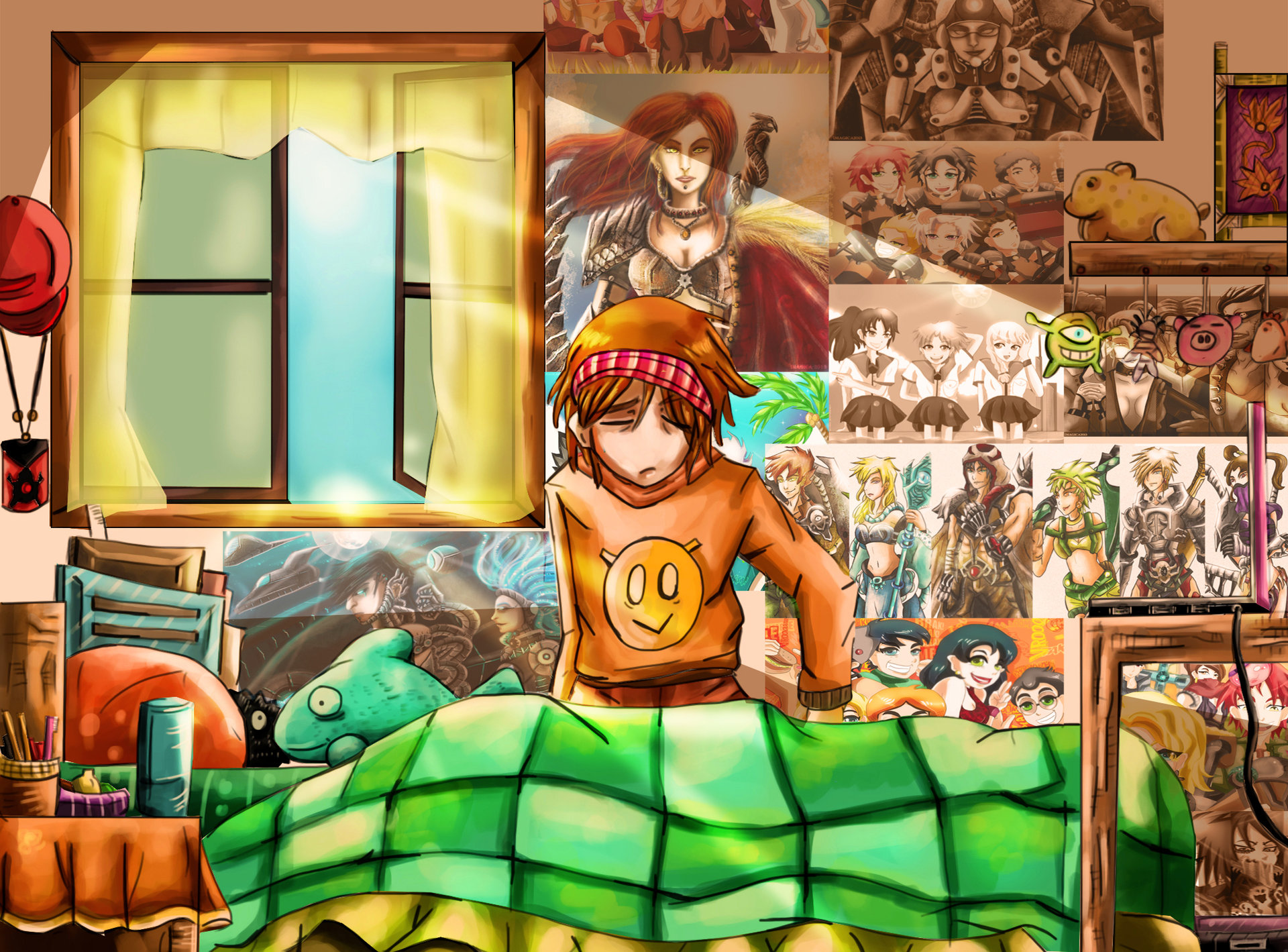 ArtStation - crowded room