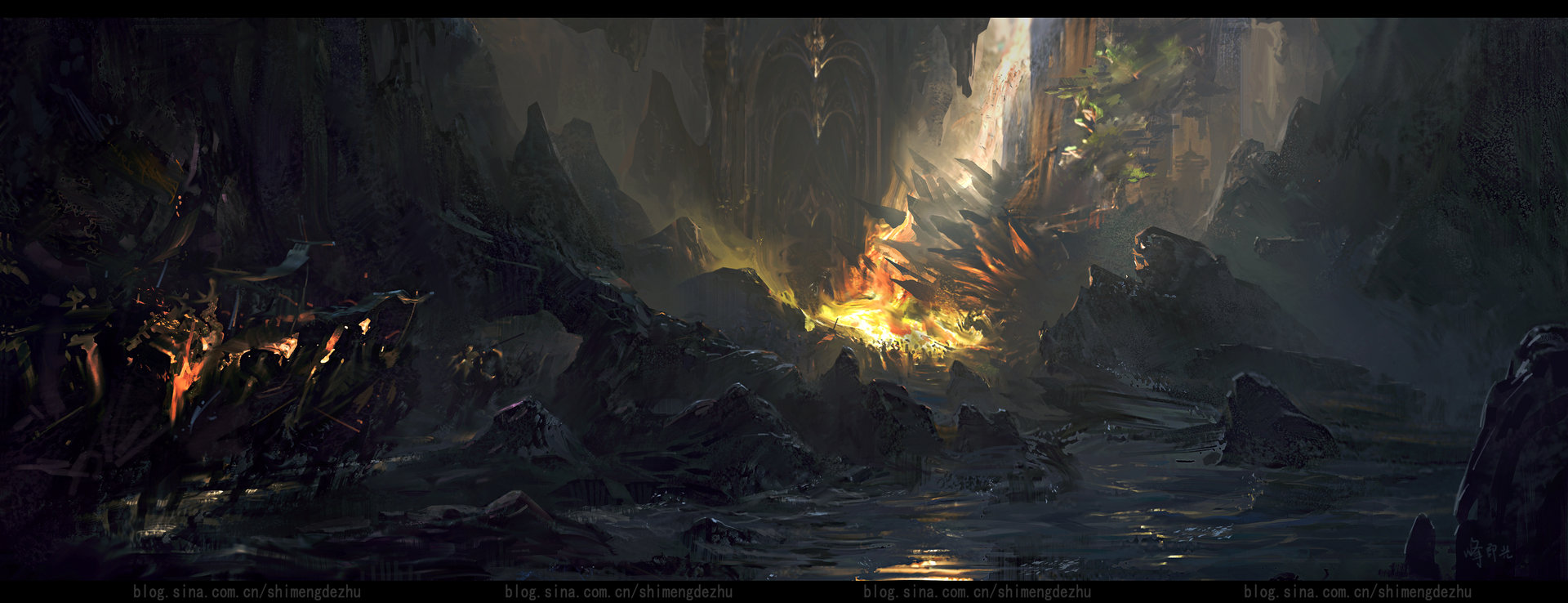 ArtStation - Fiery dragon