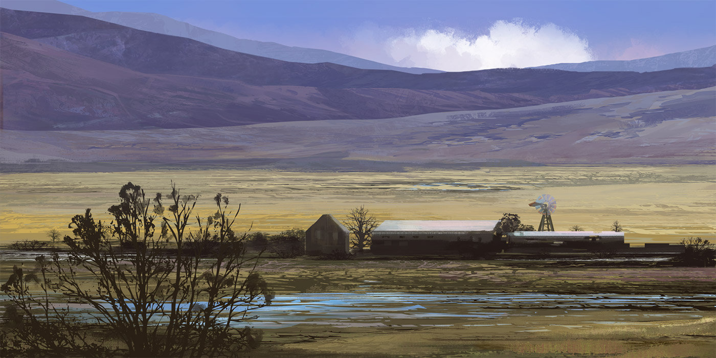 ArtStation - Cache Valley Farm, Adrian Fekete