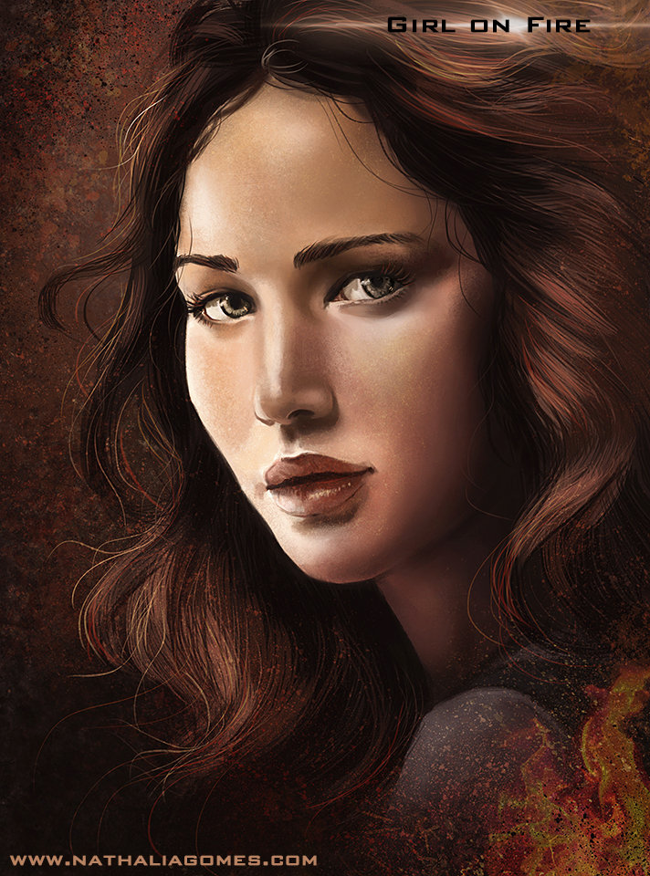 ArtStation - Girl on fire, Nathalia Gomes