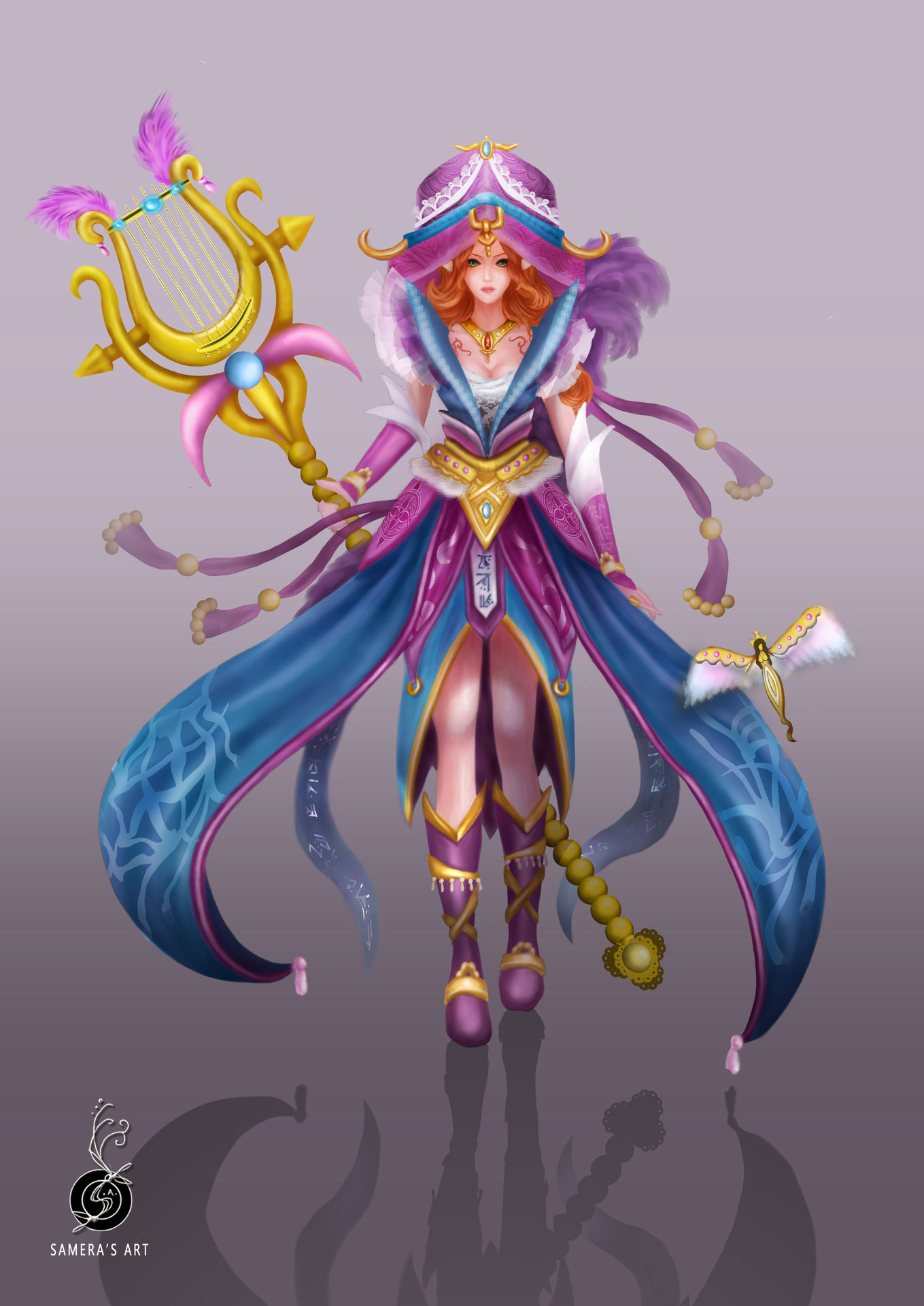 ArtStation - Elf Musician Zephina