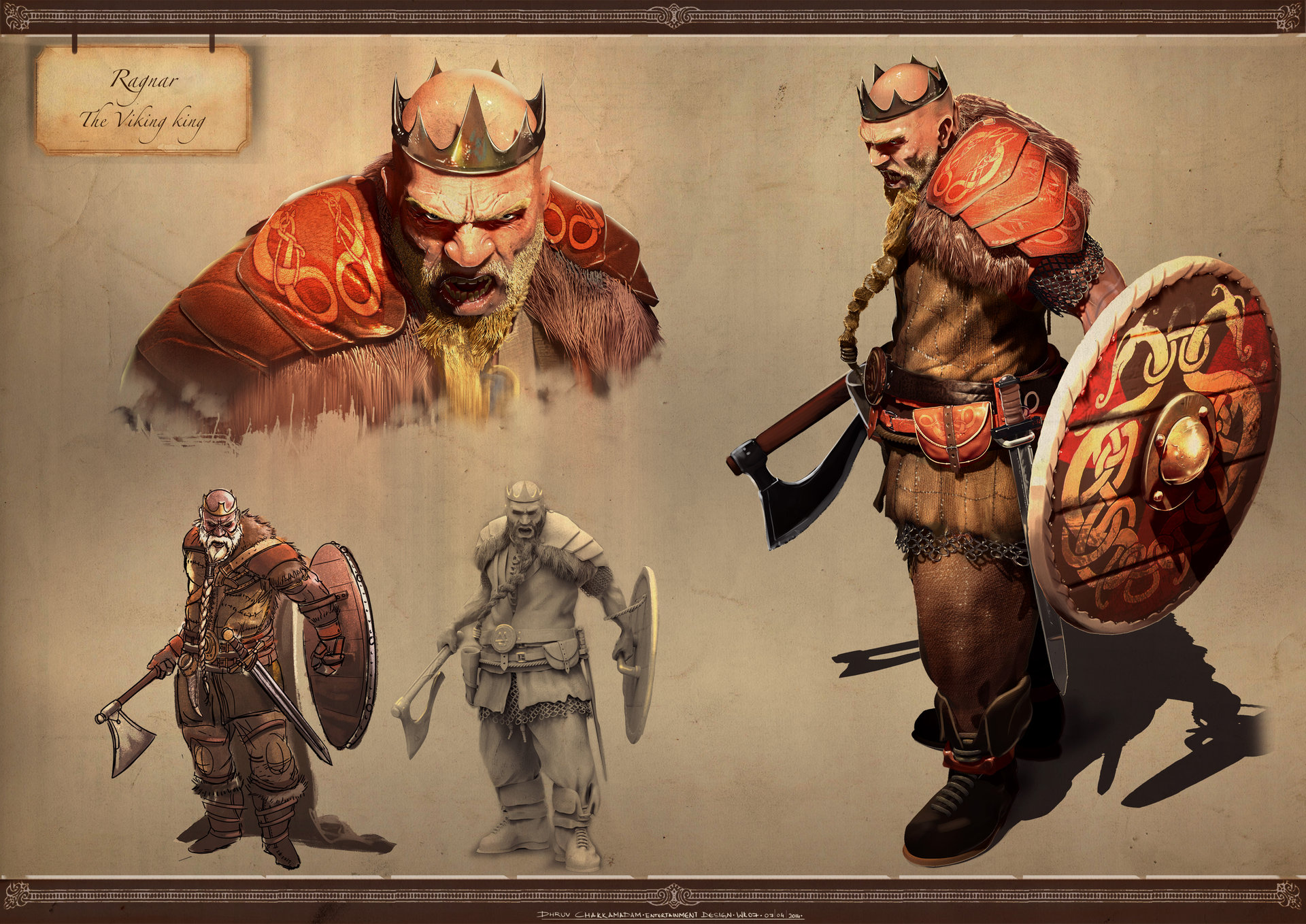 ArtStation - Ragnar the King of the Vikings