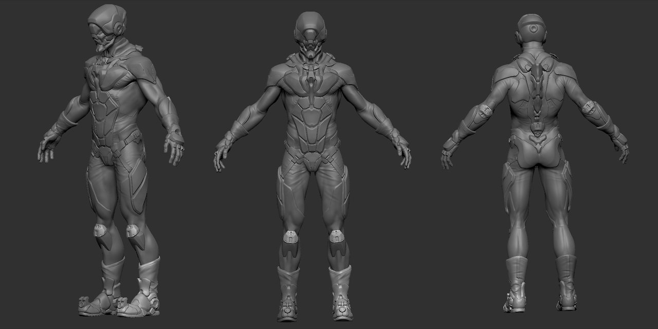 ArtStation - Sentai soldier wip