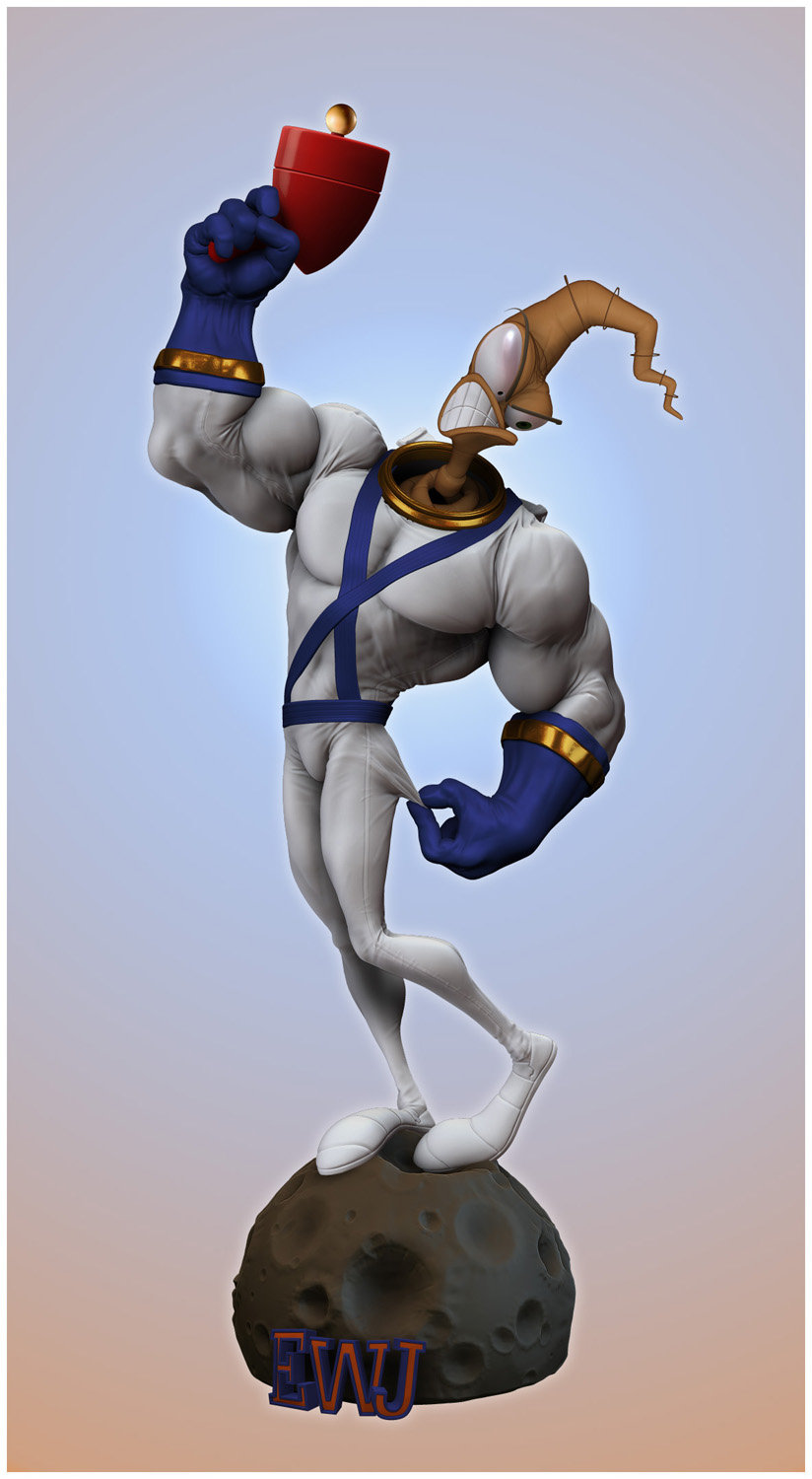 ArtStation - Earth Worm Jim