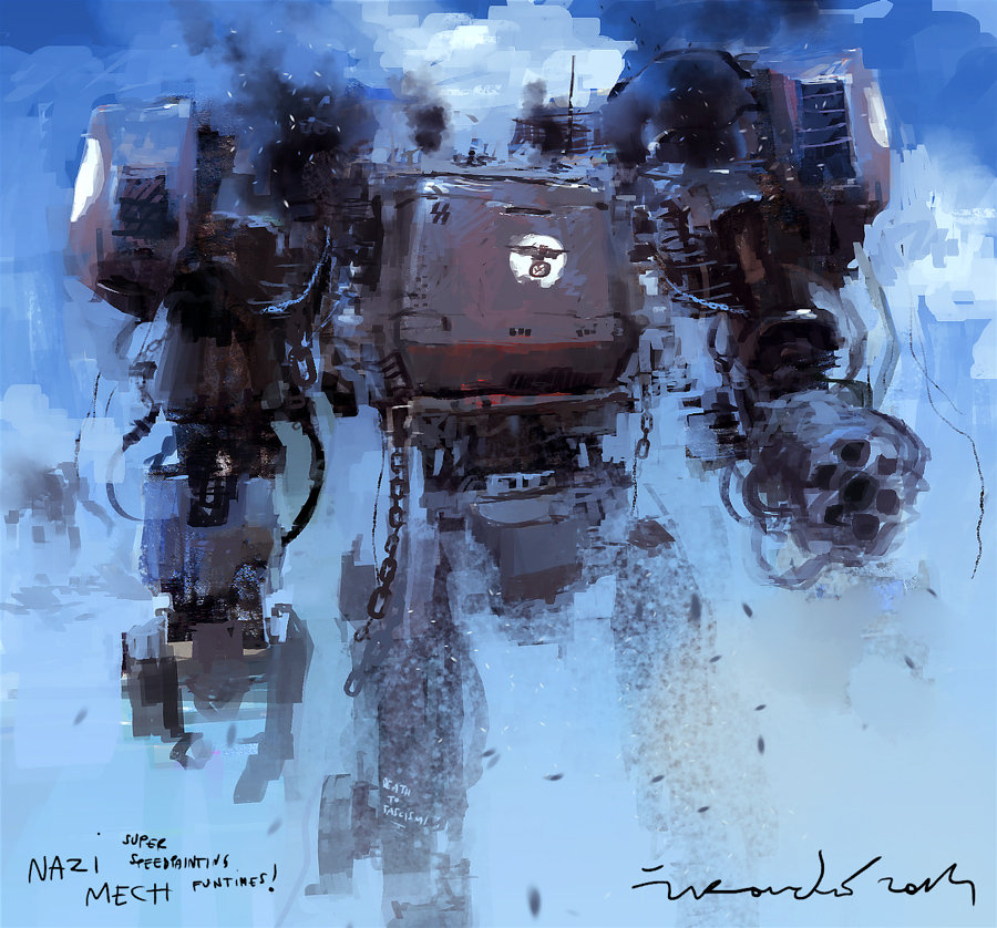 ArtStation - Nazi Mech Speedpaint, Živko Kondić