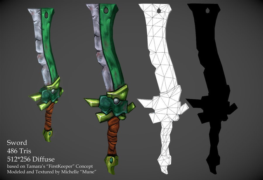 ArtStation - Low Poly Sword