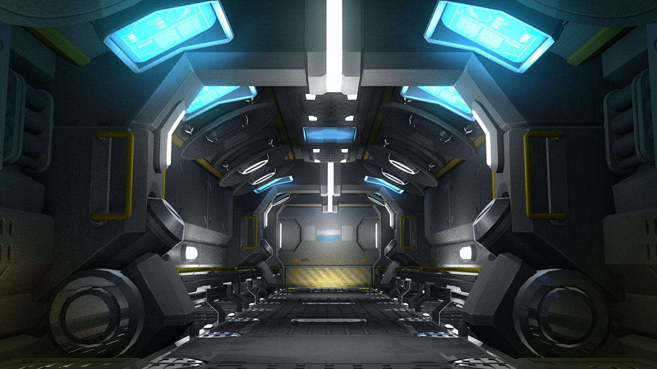 ArtStation - Space Hallway