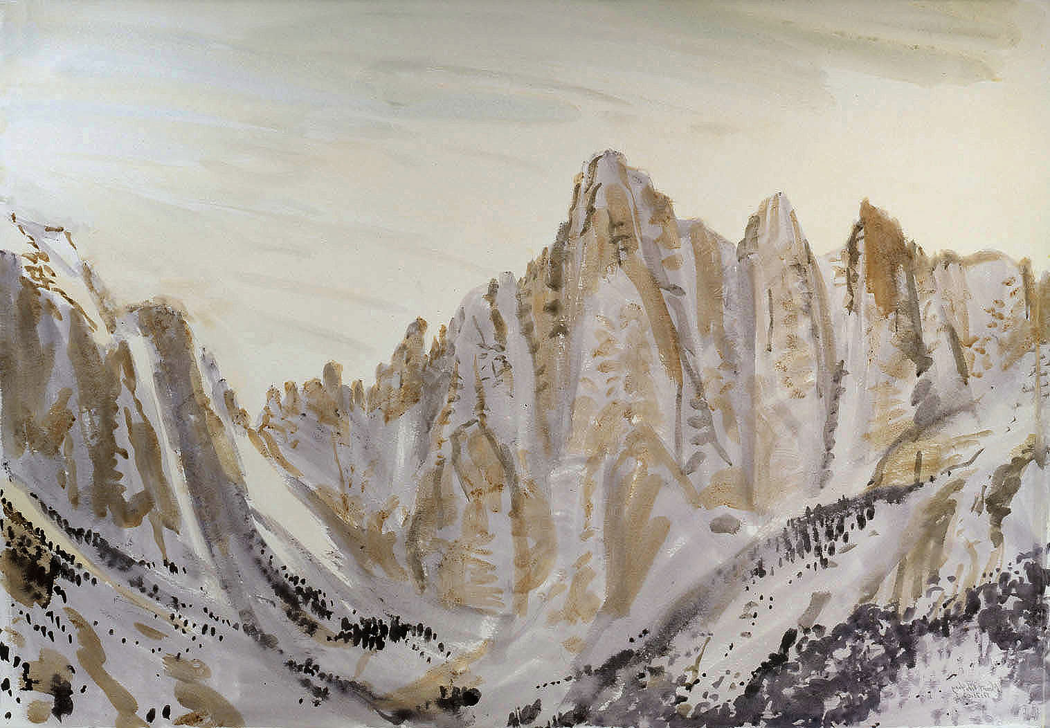 ArtStation - Mt. Whitney in ice