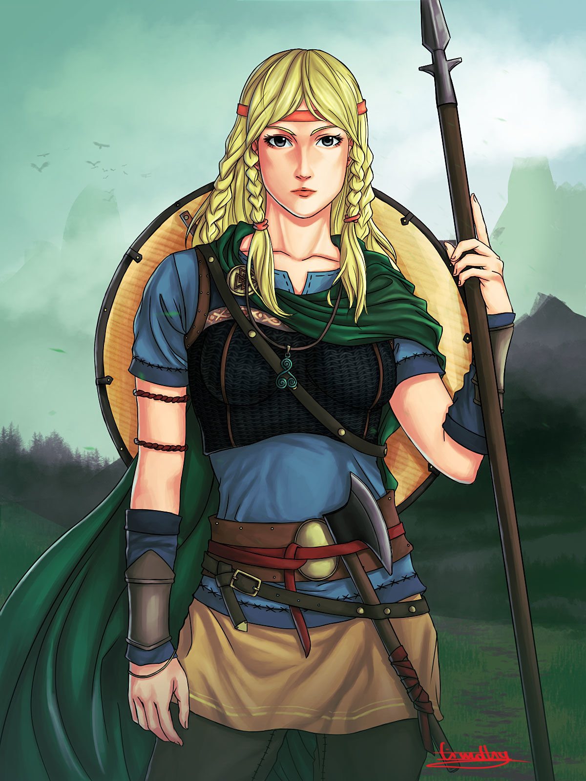 ArtStation - Lady Shieldmaiden