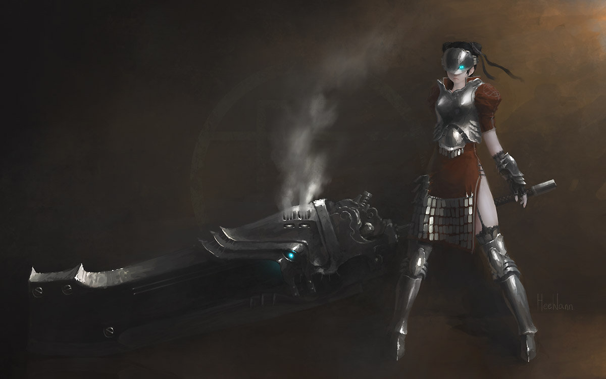 ArtStation - Steam Sword Girl