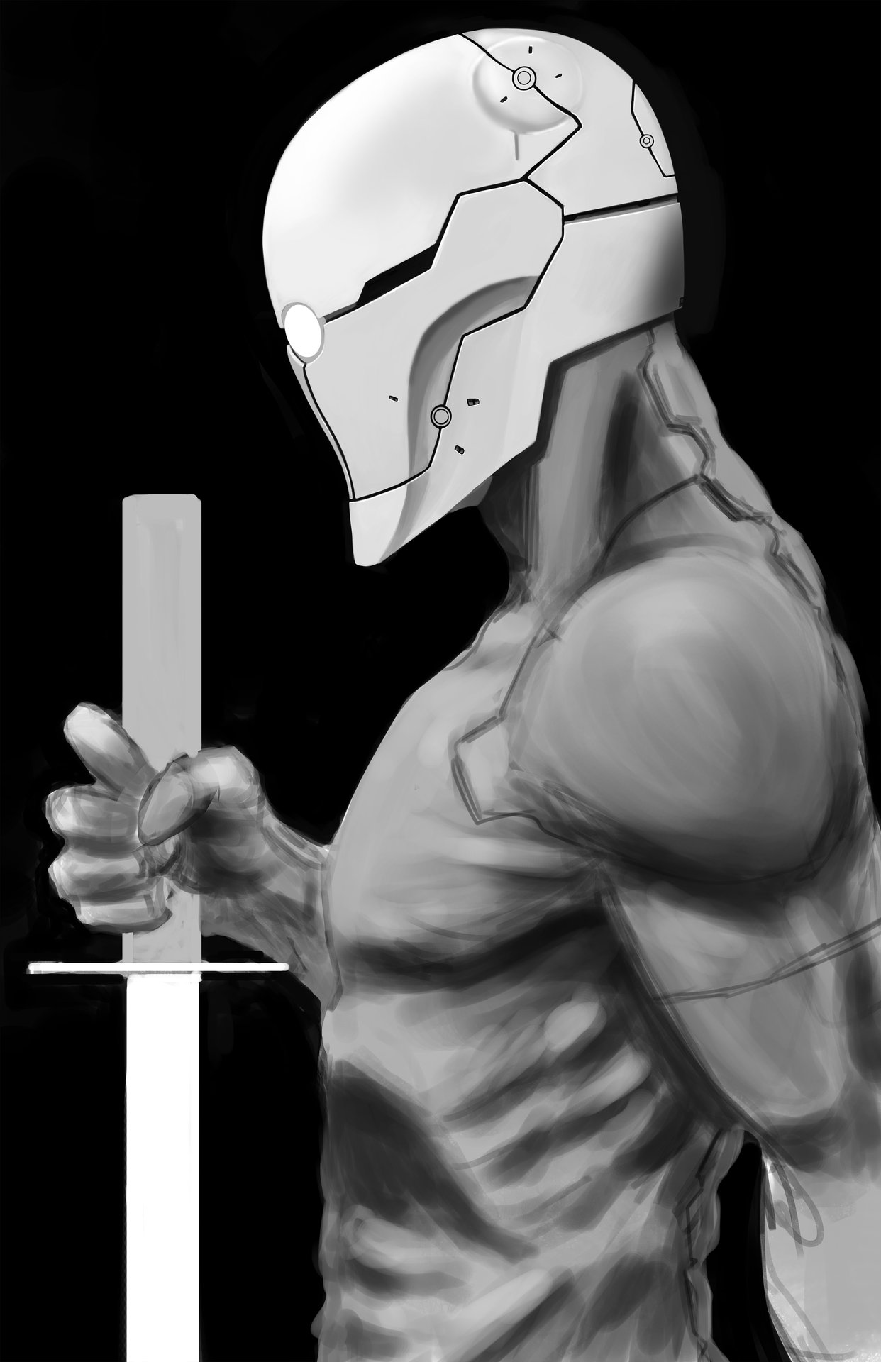 ArtStation - Grey Fox - Cyborg Ninja (W.I.P.)