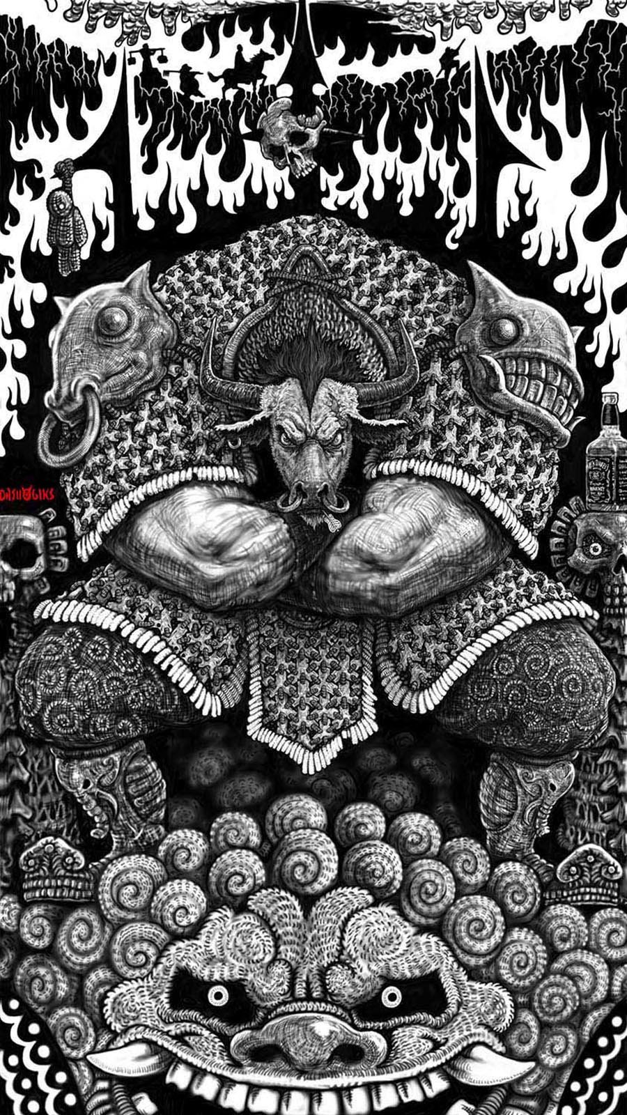 ArtStation - bull demon