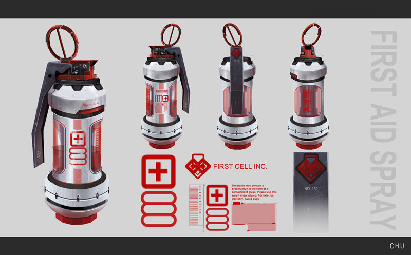 ArtStation - Grenade First Aid Spray