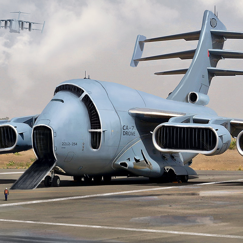 ArtStation - Future cargo plane, mathieu lamble