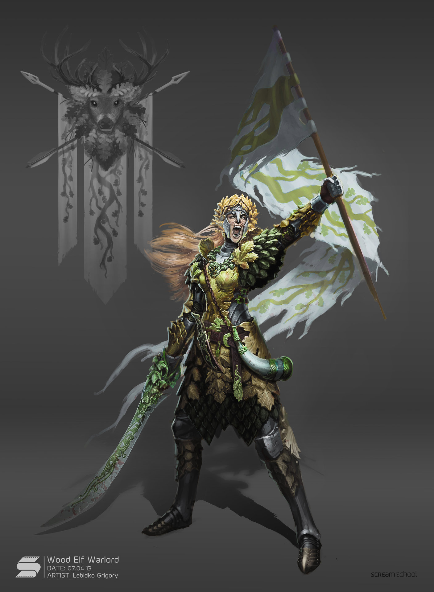 ArtStation - Wood elf warlord