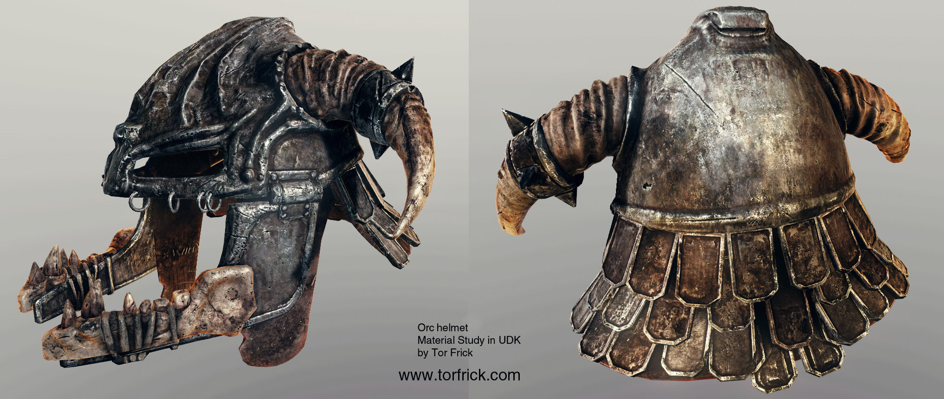 ArtStation - Orc helmet, Tor Frick