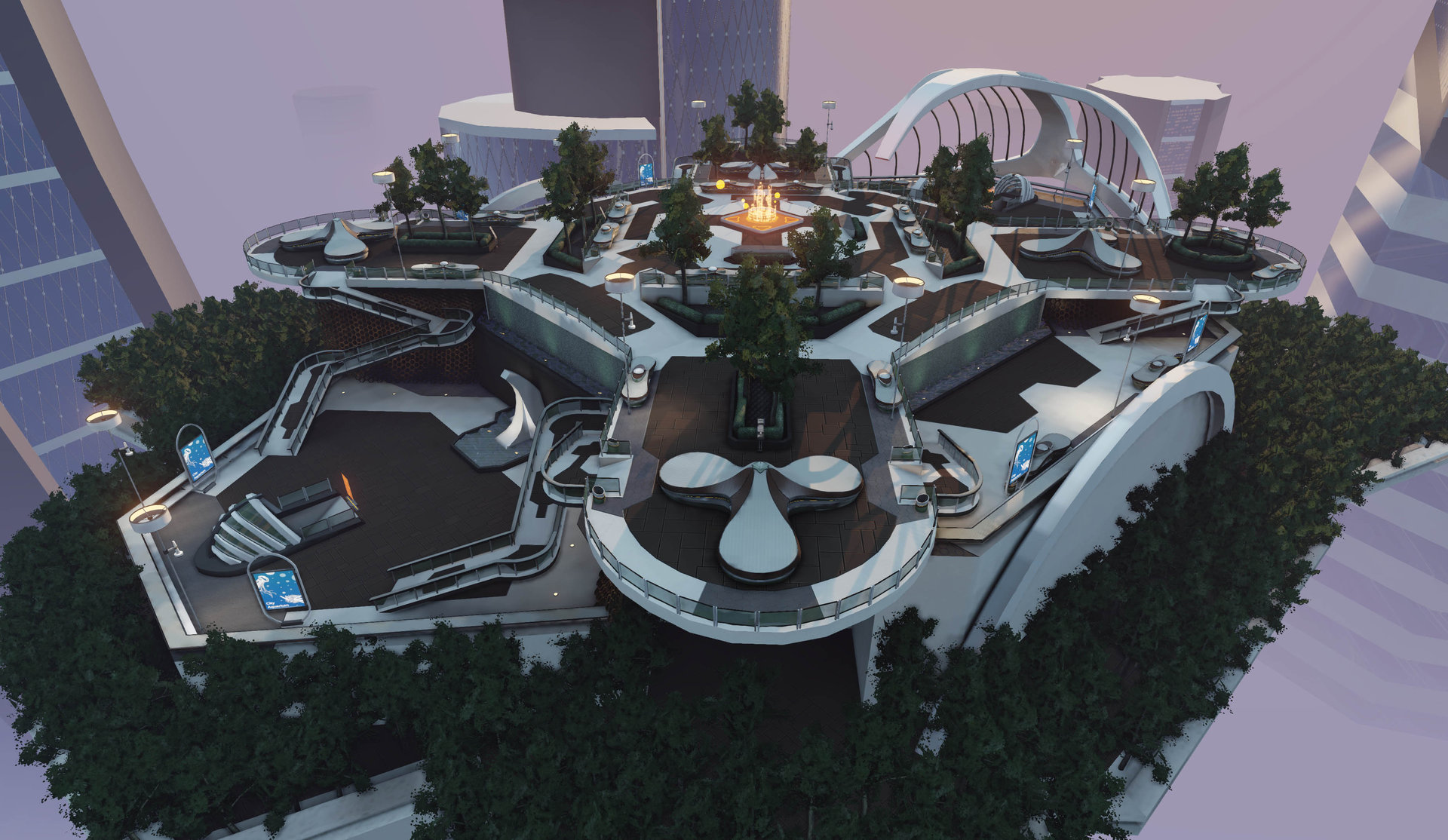 ArtStation - Futuristic Rooftop, Nikita Olhovskis