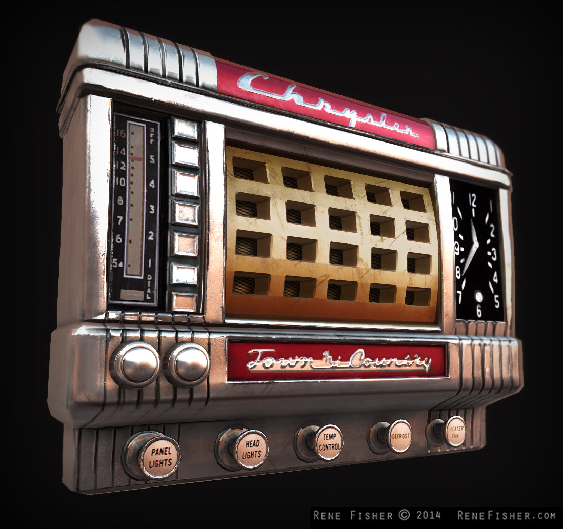 ArtStation - Chrysler Radio