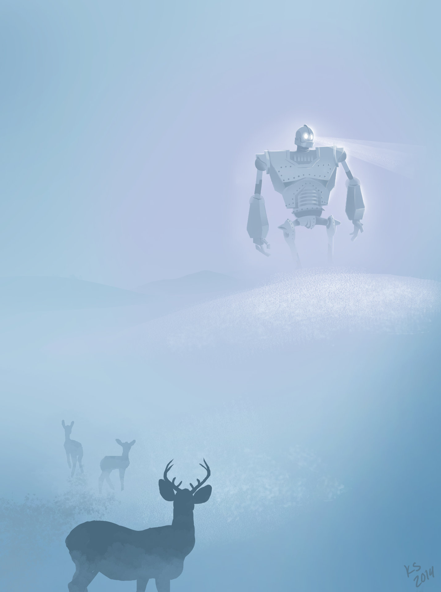 ArtStation - Iron Giant fan art