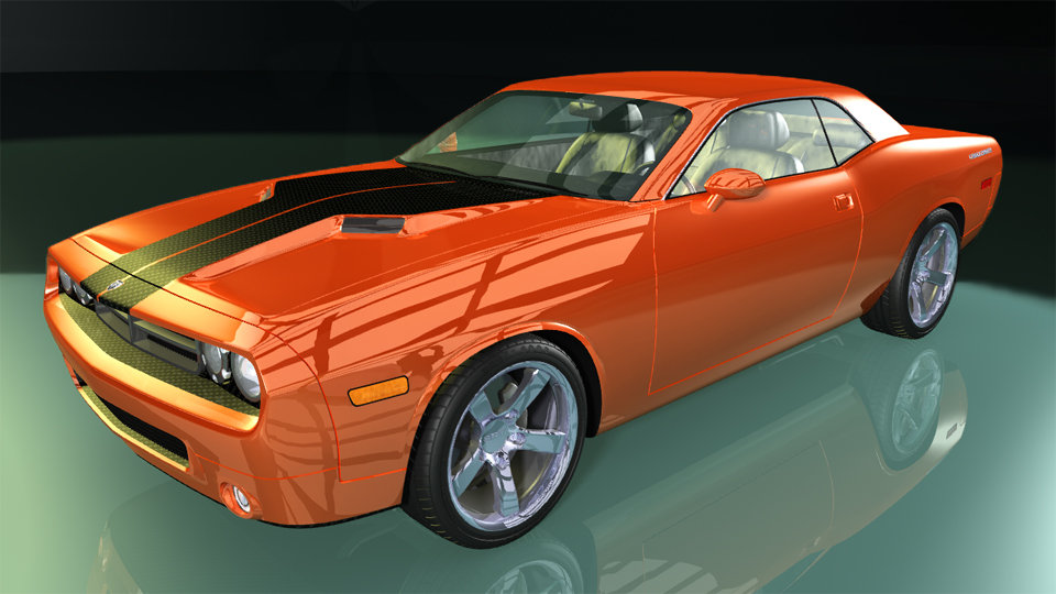 ArtStation - Dodge Challenger 3D Model