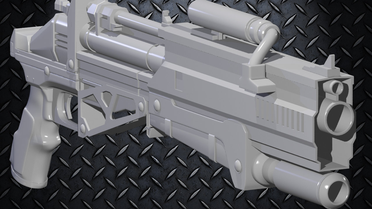 ArtStation - Sci-Fi gun 3d model