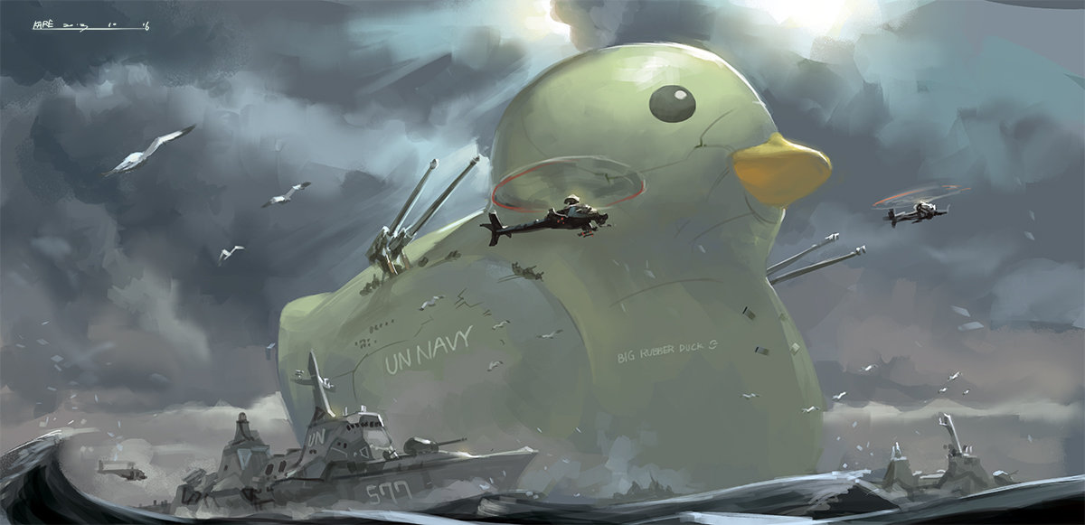 ArtStation - BIG RUBBER DUCK