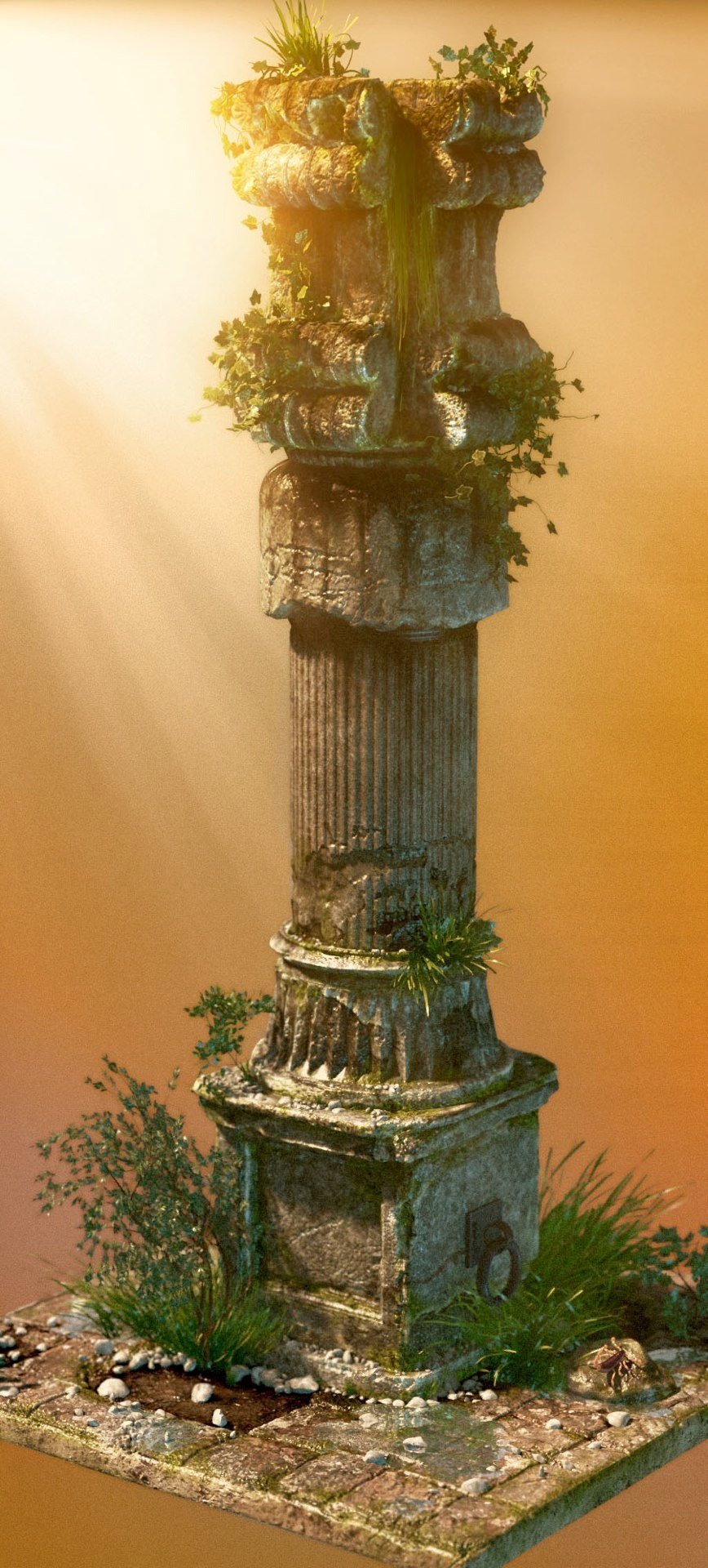 ArtStation - Persian Column Zbrush