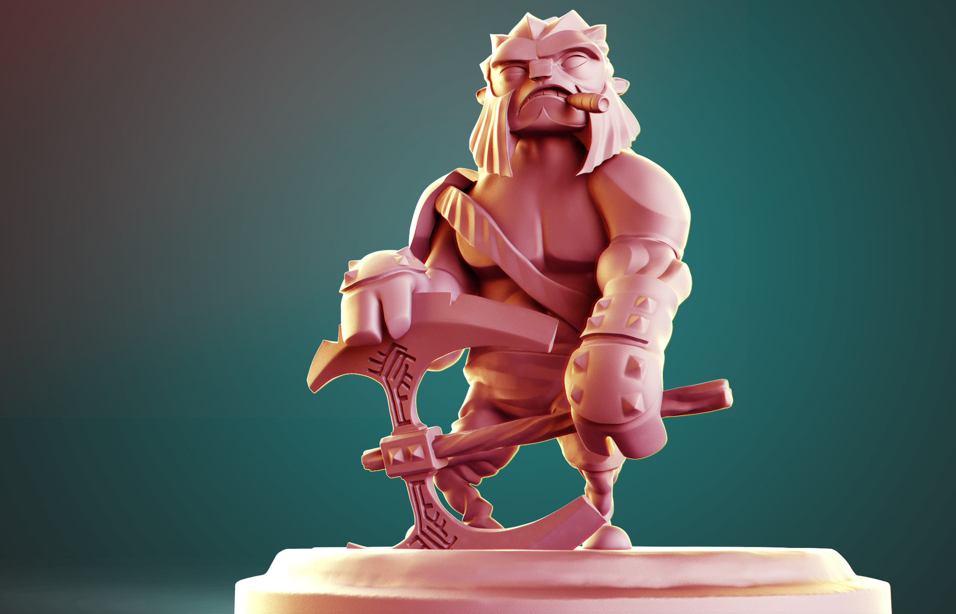 ArtStation - Axe Render (sculpt Nº1)