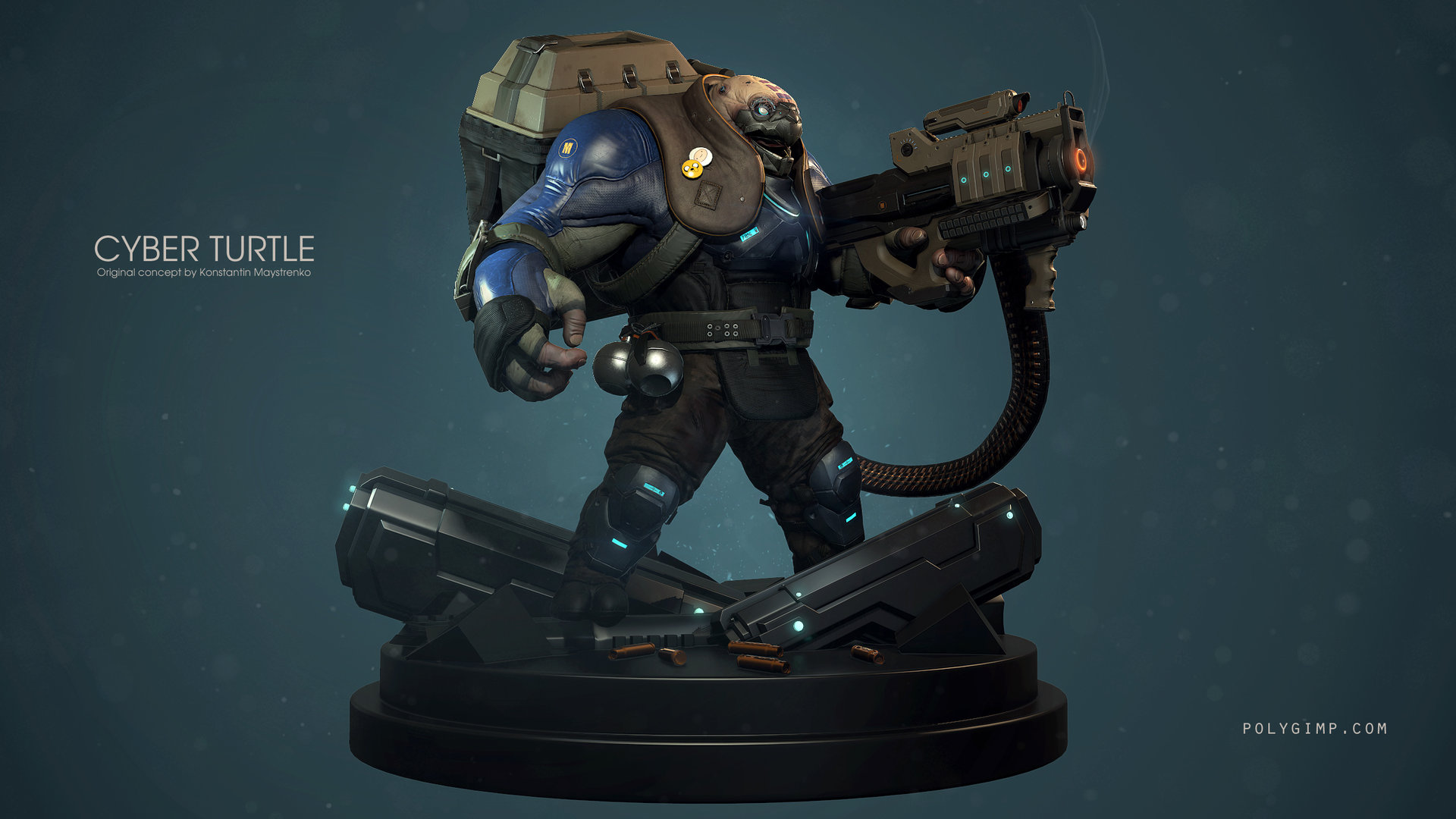 Ave - Cyber Turtle - Realtime Character