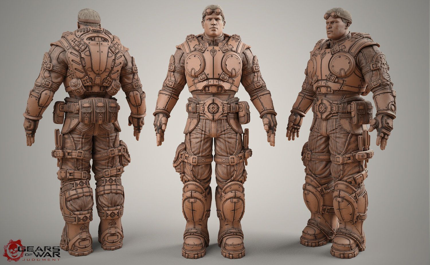 Kamil Kozlowski - Gears of War - Baird clay model.