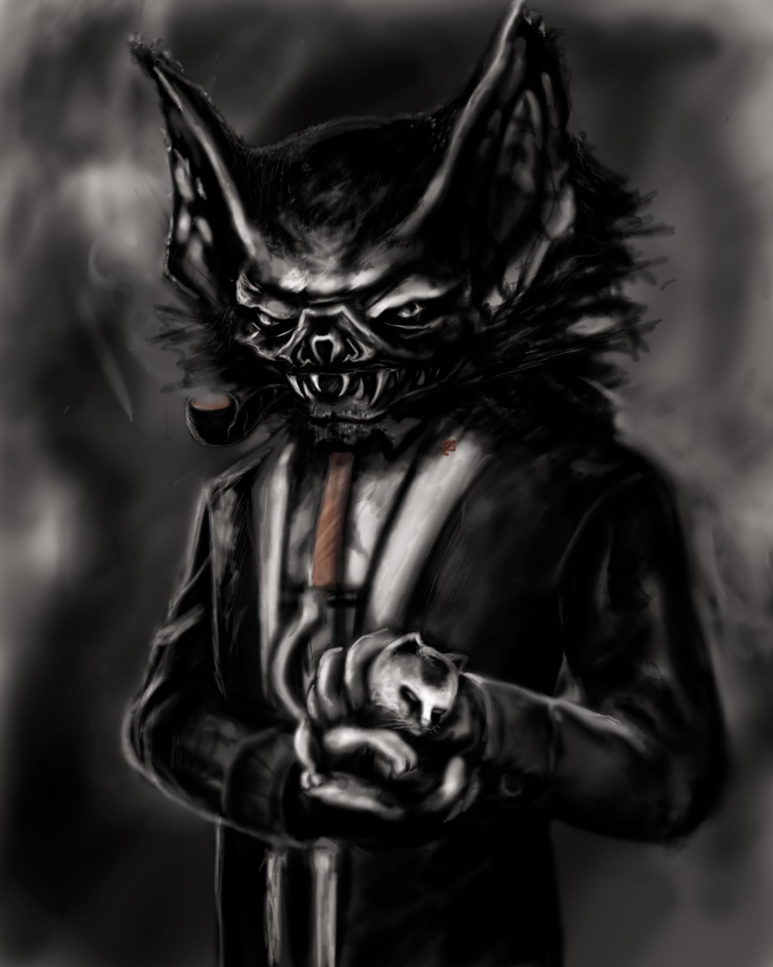 ArtStation - Bat Creature Man