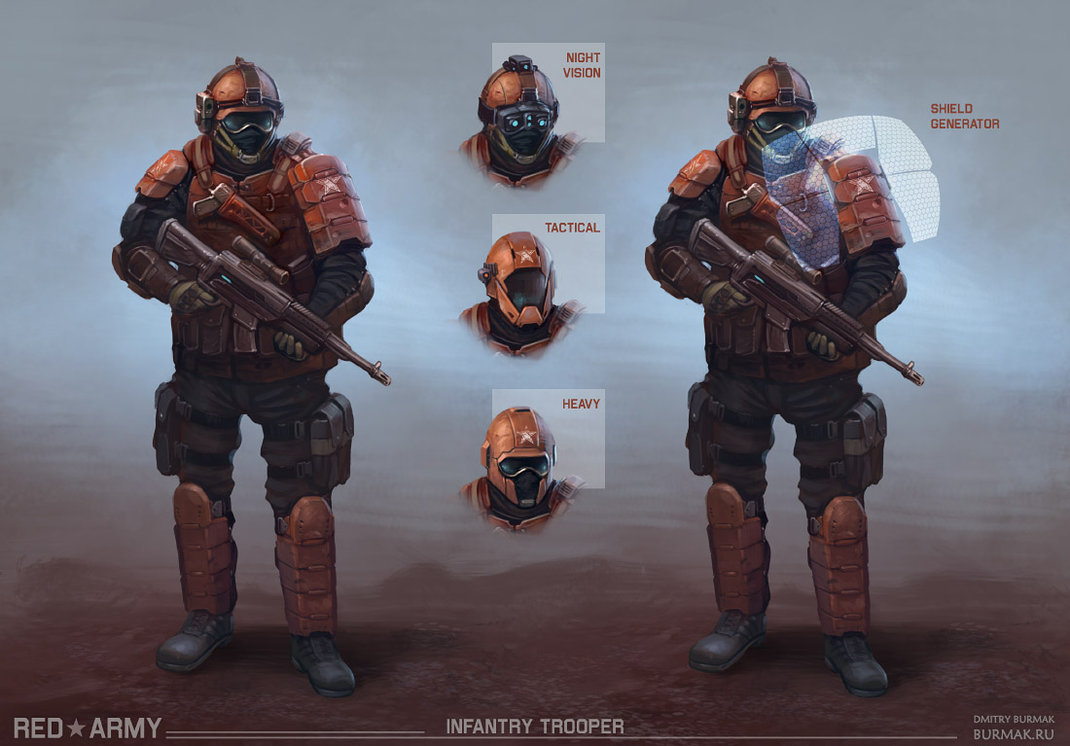 ArtStation - red army - infantry