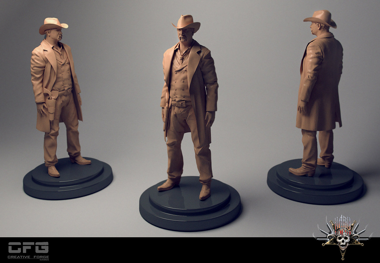 ArtStation - Hard West- sheriff body
