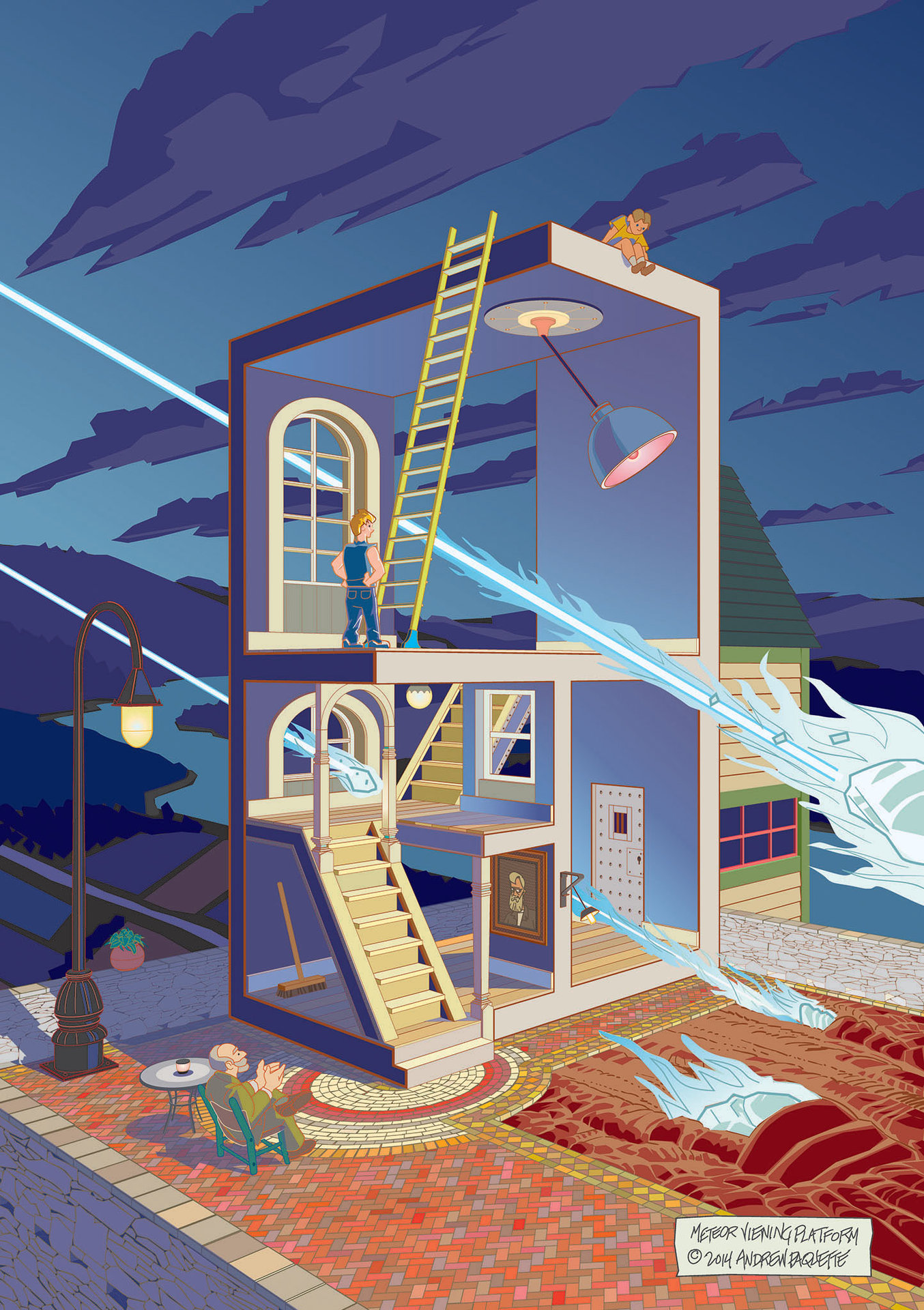 ArtStation - Meteor viewing platform, Andrew Paquette