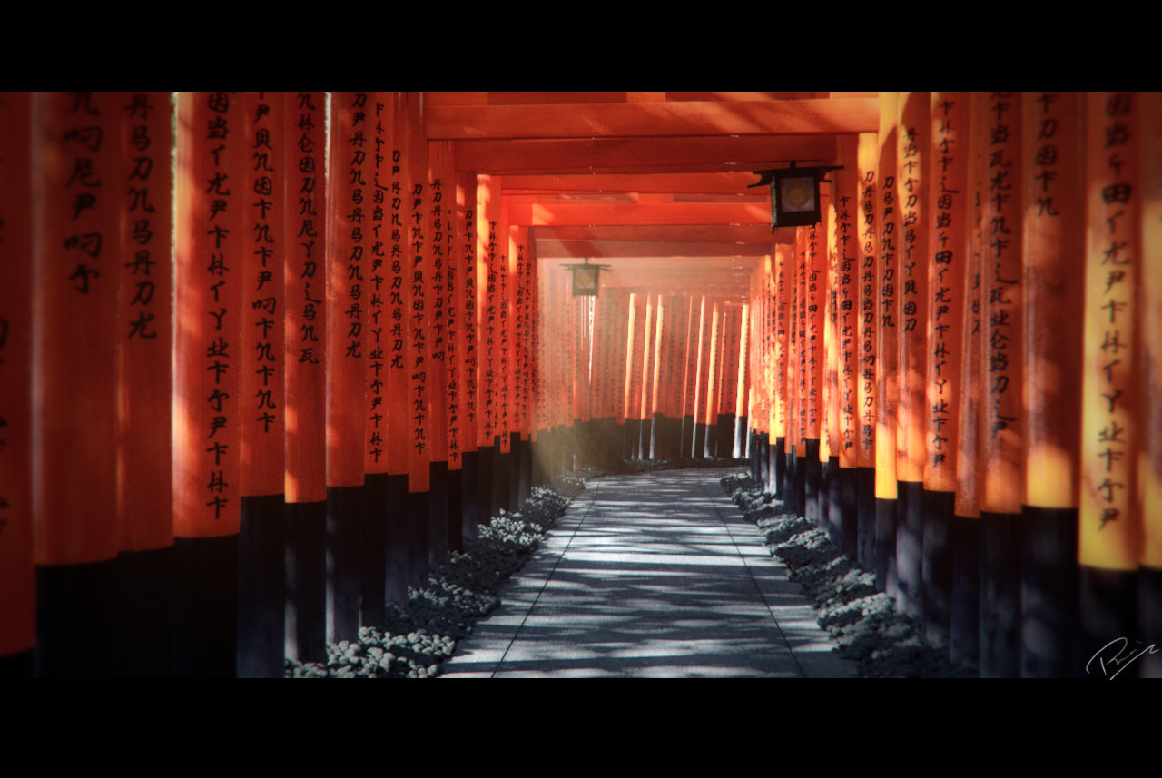 ArtStation - Fushimi Inari shrine