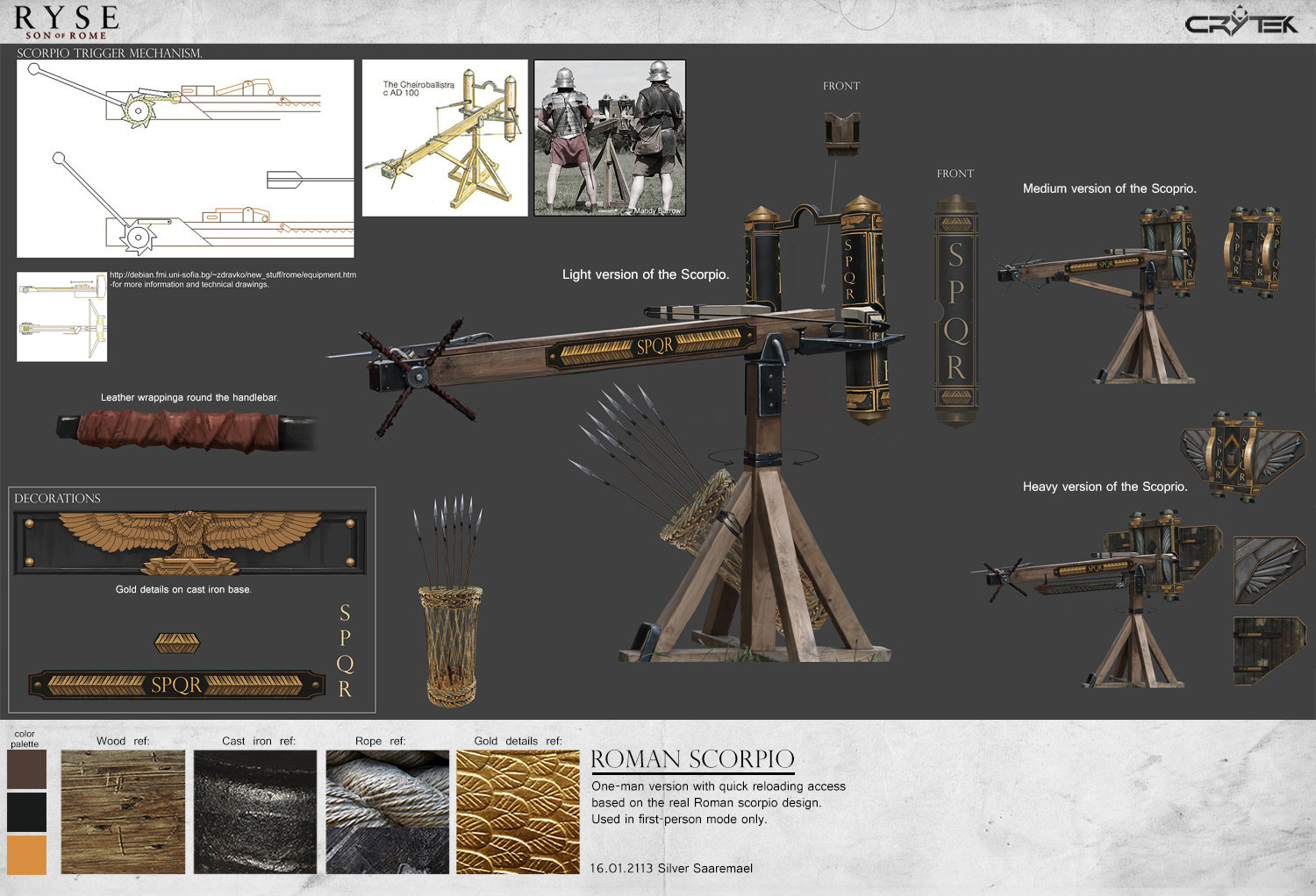 ArtStation - Ryse Roman scorpio