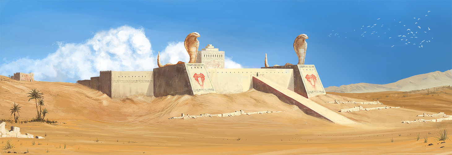 ArtStation - Desert cobra temple, bojan rajic