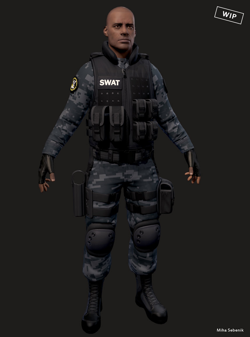 ArtStation - SWAT wip