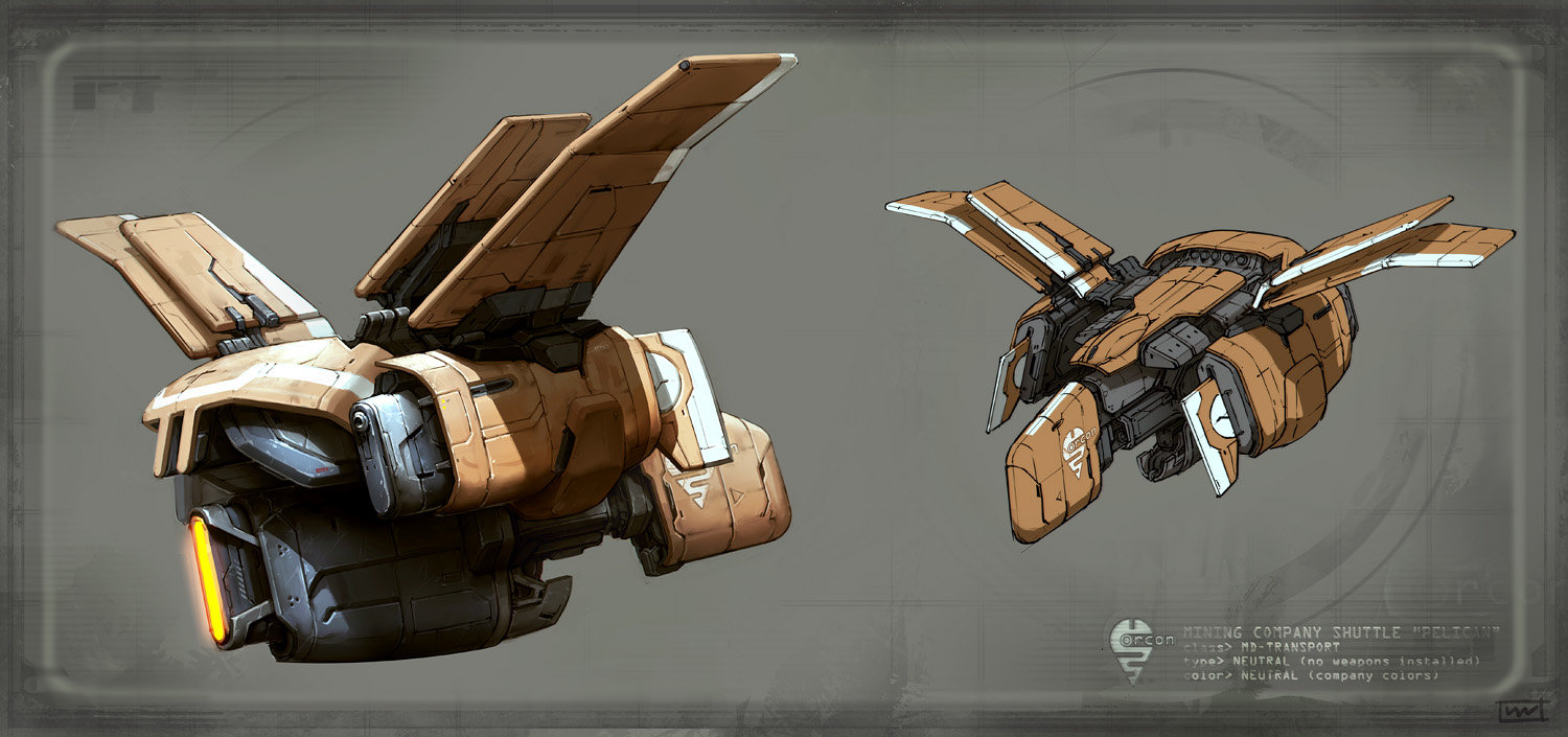 ArtStation - mining ship concept