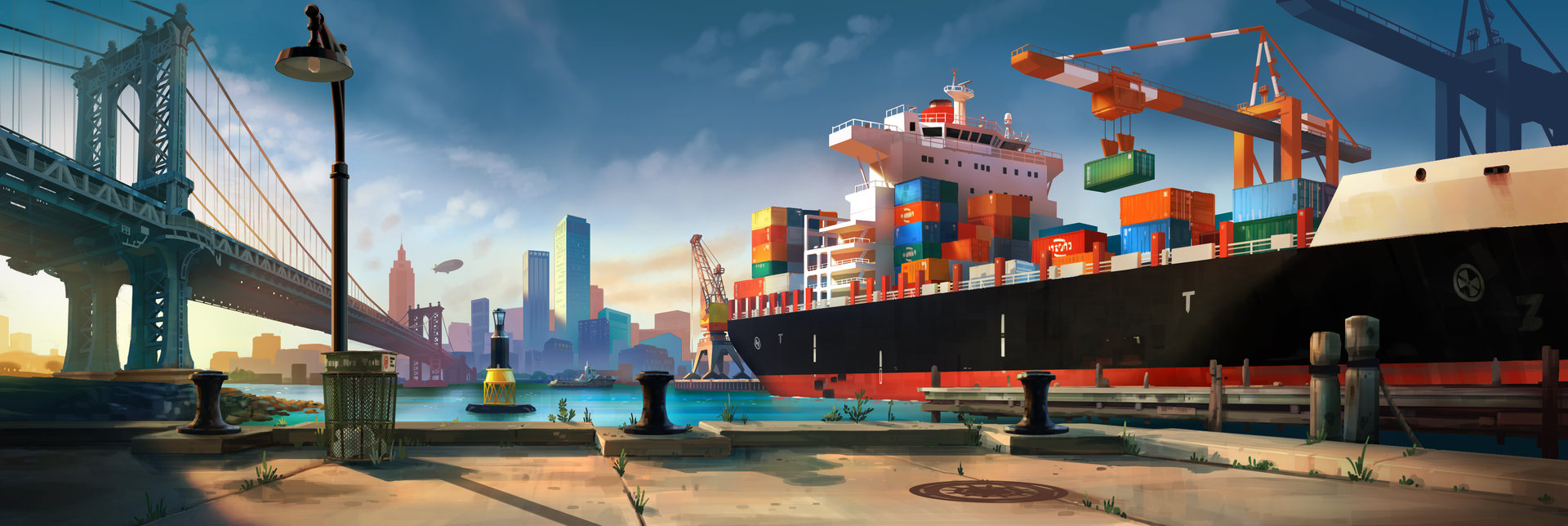 ArtStation - Dockyard - Kinectimals mobile level