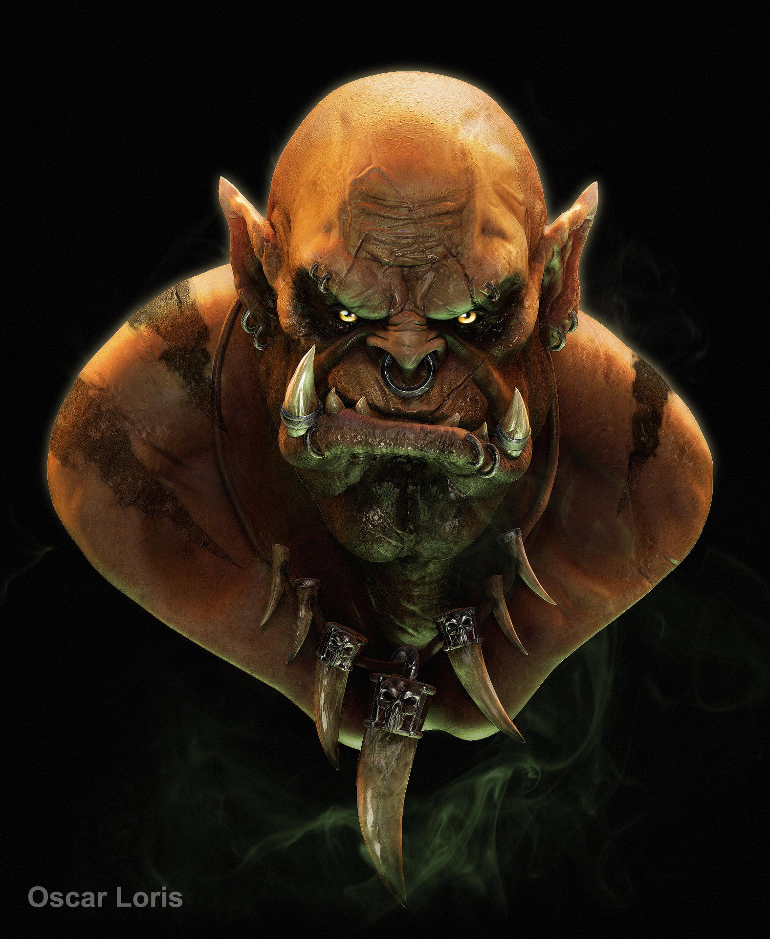 ArtStation - Garrosh Hellscream Bust render2