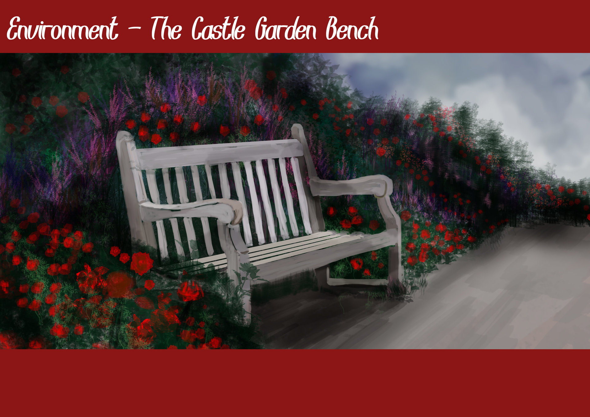 ArtStation - Castle Garden Bench