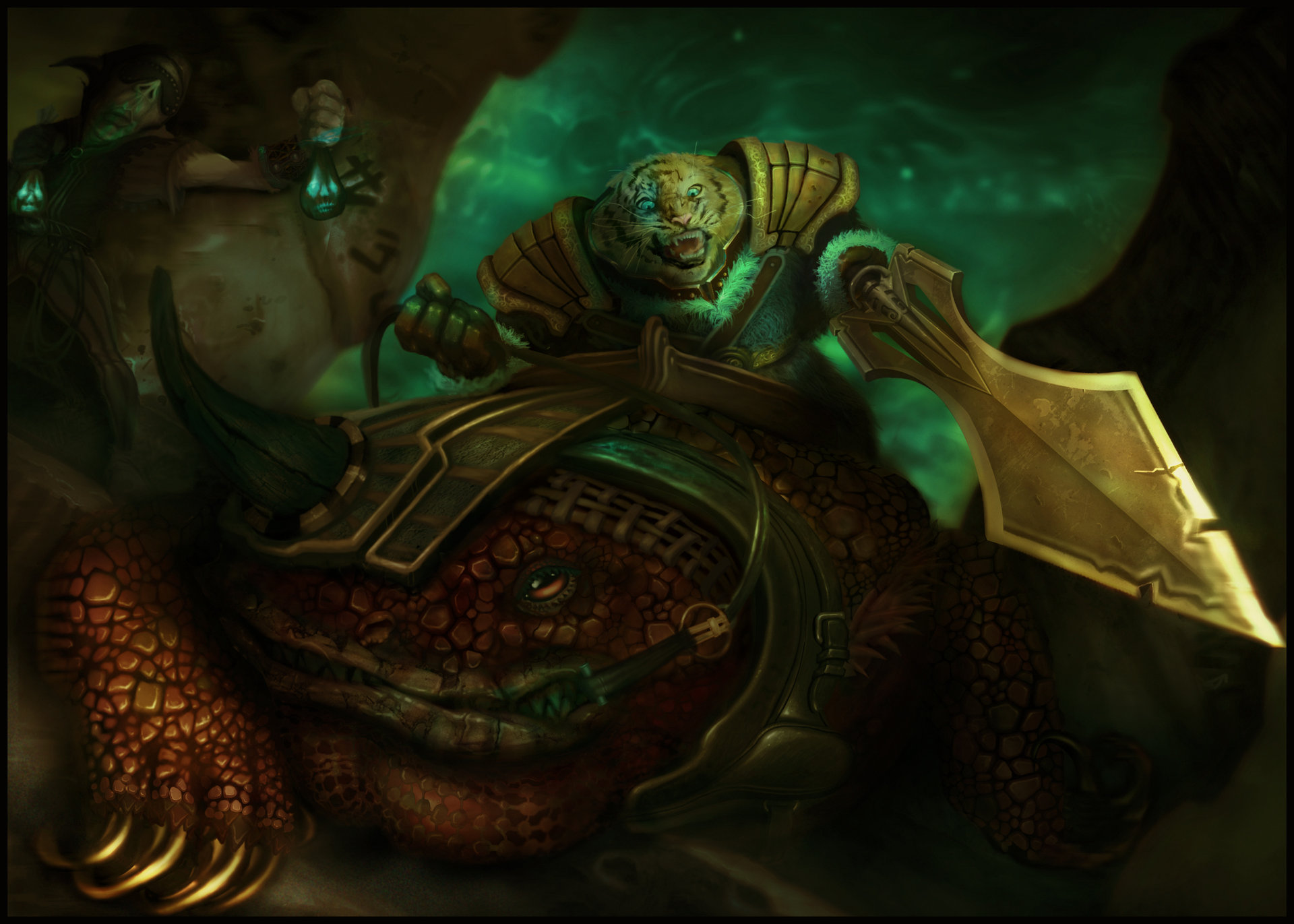 ArtStation - Tiger, Lizard, Goblin