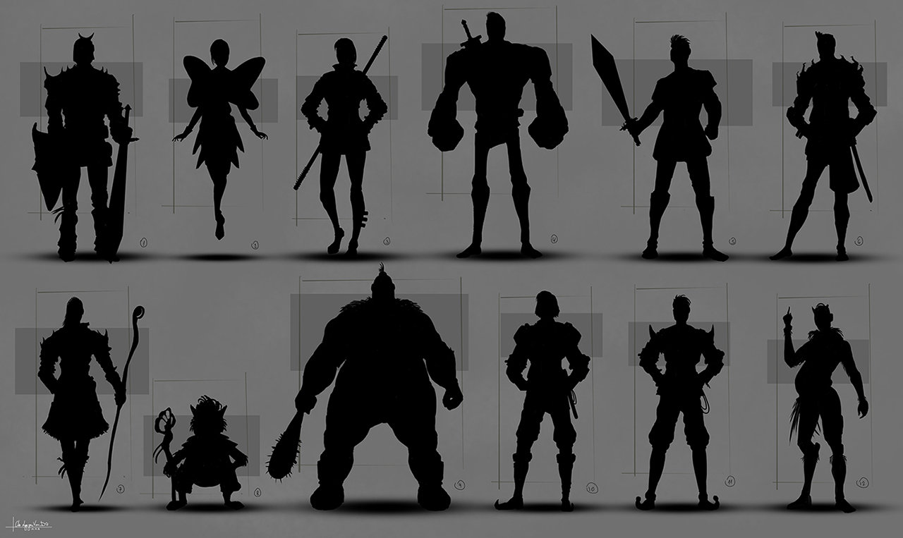 ArtStation - Characters Silhouette Thumbnails