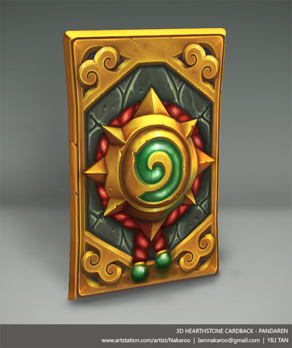 ArtStation - 3D Hearthstone Cardback - Pandaren