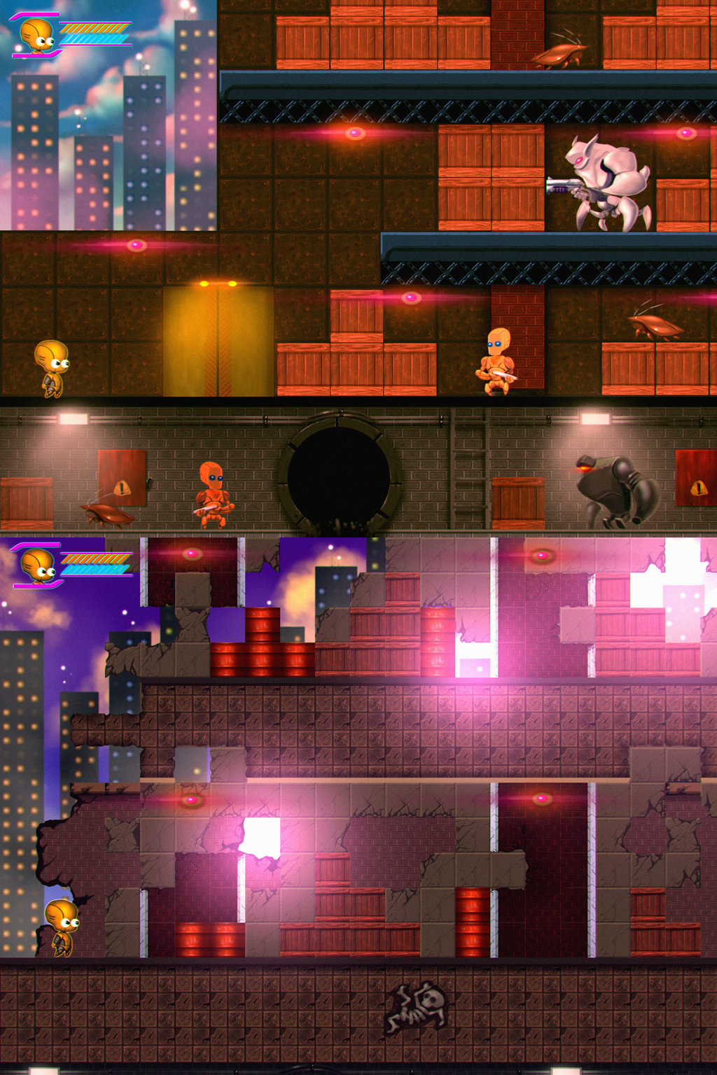 ArtStation - 3D Platformer Game Mockups