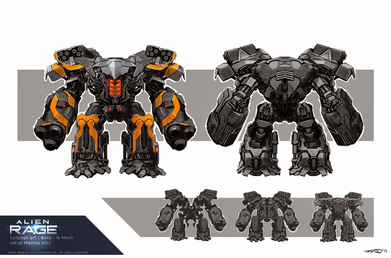 ArtStation - concept design for "Alien Rage"