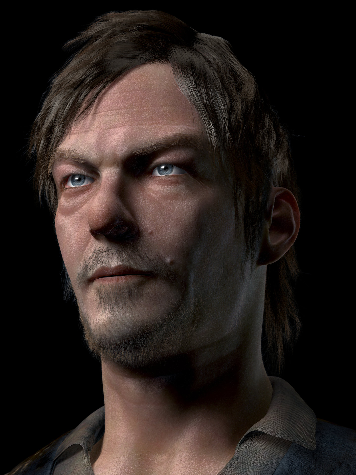 ArtStation - THE WALKING DEAD Daryl Dixon CGI-3, Mike Tseng