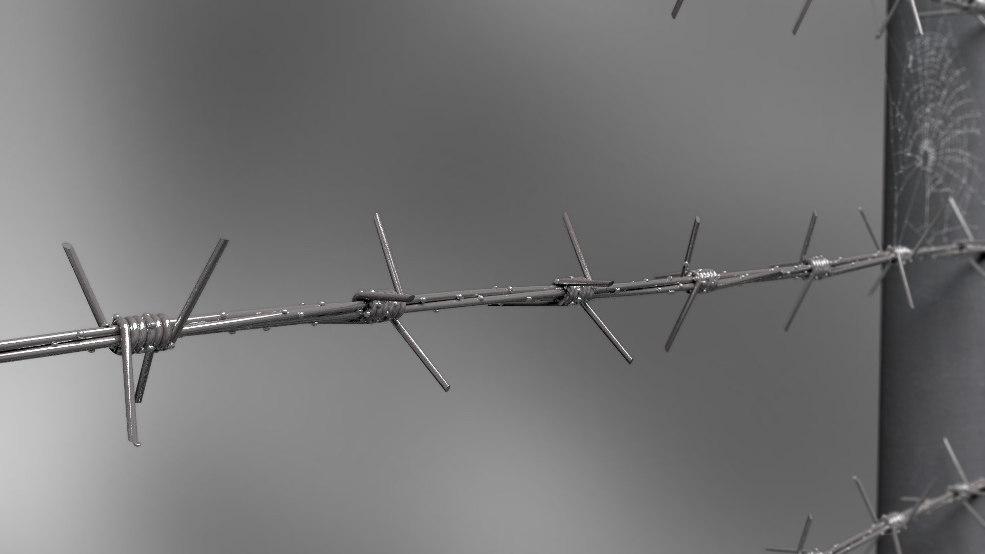 ArtStation - barbed wire
